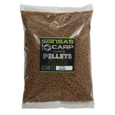 SENSAS club scopex pellets 1kg- 8mm